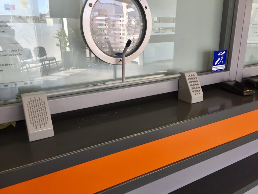 Interphone de guichet barre transversale DCSTS-K001L - Audio Accessibilité